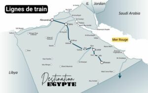Voyage en train : Le Caire > Louxor > Assouan (Egypte 2026)